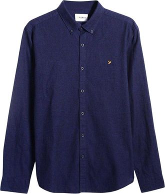 Farah Button-Down-Hemd f&uuml;r Herren, Regul&auml;r (wahres Blau)