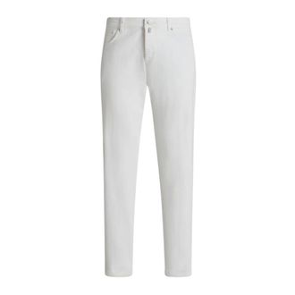 Kiton Homme, Jeans, Blanc, Taille: W38 Pantalon cinq poches en coton stretch