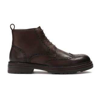 Kazar Homme, Chaussures, Brun, Taille: 39 EU Bottes en cuir marron avec ornements
