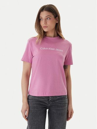Calvin Klein Jeans T-Shirt LV047C912G Rosa Regular Fit