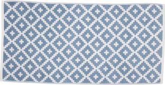 Framsohn Badvorleger Rauten Graphics 67 x 120 cm Niagara/Blau