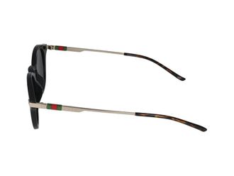 Gucci Mens Gg1890s Acetate Round Sunglasses Black