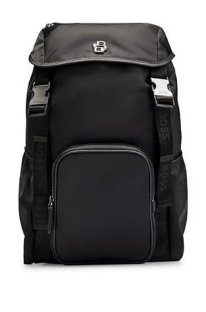 BOSS Hommes B Icon Sac &agrave; dos &agrave; rabat &agrave; double monogramme