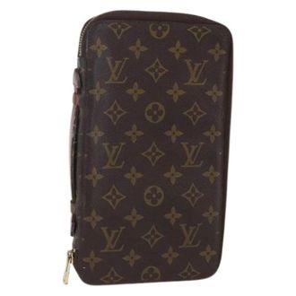 Louis Vuitton Portefeuille en toile Pre-owned - Femme - Pre-owned - Brun - Taille: ONE Size