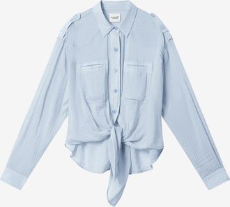 Isabel Marant Chemise Valiane - Femme - Bleu Clair - Taille 34 - Marant &Eacute;toile