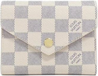 Louis Vuitton Portefeuille Victorine Damier Azur doccasion - Femme - Pre-owned - Beige - Taille: ONE Size