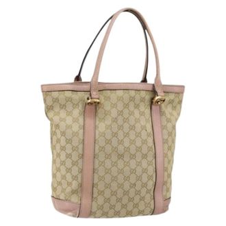 Gucci Pre-owned Canvas Tote Bag - - Pre-owned - Damen - Beige - ONE SIZE