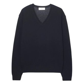 Dunst Kaschmir-Pullover mit V-Ausschnitt - - Knitwear - Herren - Schwarzk - S