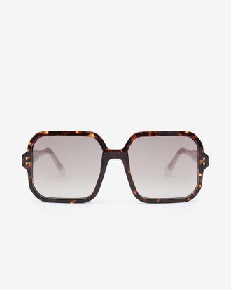 Isabel Marant Lunettes De Soleil Livia - Femme - Havana-marron S - - Isabel Marant