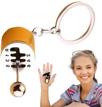 Generic Porte-cl&eacute;s de bo&icirc;te de vitesses | Bo&icirc;te de vitesses manuelle Fidget Toy - Porte-cl&eacute;s cr&eacute;atif &agrave; levier de vitesse de transmission manuelle &agrave; 6 vitesses