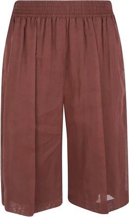 Brunello Cucinelli Femme, Shorts, Brun, Taille: 38 FR Shorts &agrave; Taille &Eacute;lastiqu&eacute;e