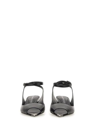 Alexander McQueen Punk Heel Sandal - Black