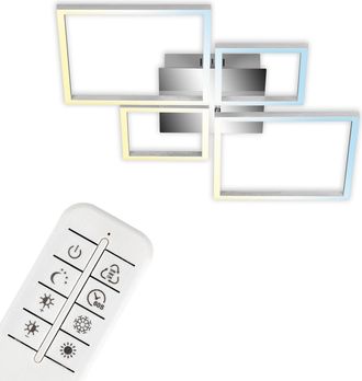Briloner LED Deckenlampe mit Fernbedienung, schwenkbar, einstellbar von warmwei&szlig; bis neutralwei&szlig;, Lampe, LED Deckenleuchte, Wohnzimmerlampe, Schlafzimmerlampe,