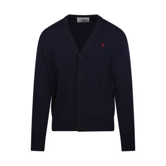 Ami De Coeur Cardigan - - Knitwear - Herren - Blau - S
