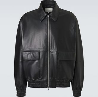 STUDIO NICHOLSON Veste blouson Piston en cuir