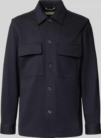 Marc O'Polo Regular Fit Hemdjacke aus Viskose-Mix - Marc OPolo × DFB Travel Collection