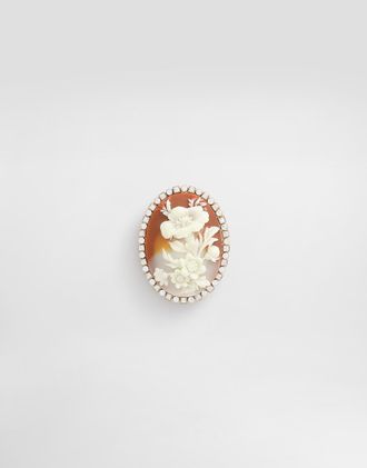 Dolce & Gabbana Oval Cameo Brooch - Mann Bijoux Gold Metall Onesize
