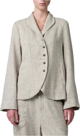 Transit Par-Such Femme, Vestes, Beige, Taille: 34 FR Veste en laine à chevrons italienne