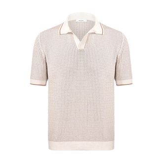 Gran Sasso Homme, Tops, Beige, Taille: 3XL Tennis SS Pique
