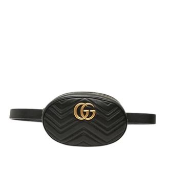Gucci Sac banane matelass&eacute; Pre-owned - Femme - Pre-owned - Noir - Taille: ONE Size