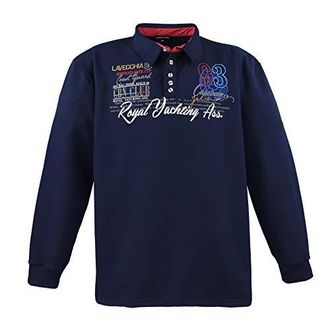 Lavecchia Surdimensionné Sweat-shirt à manches longues pour homme LV-2024 (bleu marine, 5XL), bleu marine, 5XL