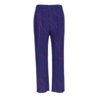 Issey Miyake Damen, Hosen, Blau, LGr&ouml;&szlig;e