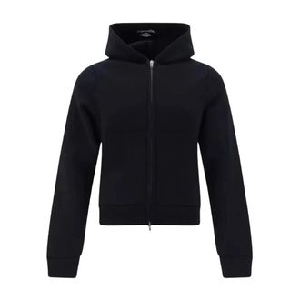 Balenciaga Klassischer Schwarzer Rei&szlig;verschluss Hoodie - - Sweatshirts & Hoodies - unisex - Schwarzk - XS