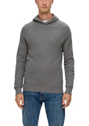 s.Oliver Herren Pullover mit Kapuze Grey L