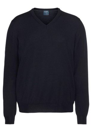 Olymp V-Ausschnitt-Pullover OLYMP Strick Casual klassischer Strickpullover