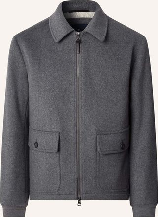 Hackett Regenjacke Wool Quilted Blouson grau