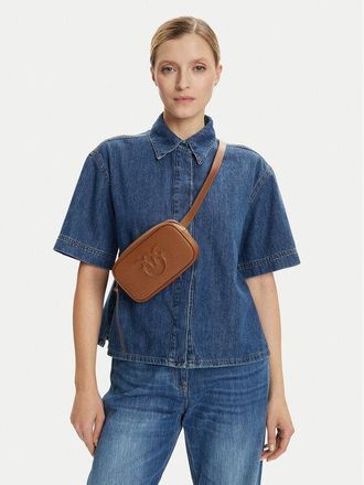 Pinko Handtasche Pelle Bottalata AI 25-26 PCPL 105354 A29Q Braun