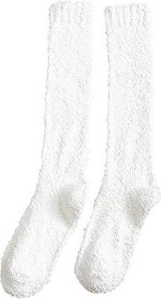 Generic Chaussettes sans couture pour femme - Chaussettes dhiver floues - Chaussettes corail moyennes mignonnes - Chaussettes de mollet massives - Chaussettes