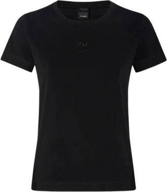 Pinko Pinko, Femme, Tops, Noir, Taille: 36 FR Bussolotto T-Shirt