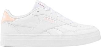 Reebok Court Advance Bold Chaussures de Tennis pour Femme Blanc/Blanc/WASHEDCLAY