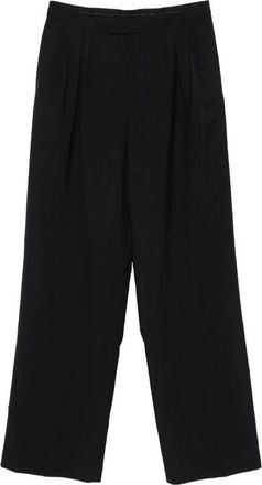 Dries Van Noten Homme, Pantalons, Noir, Taille: M Pleated Wide Pantalons