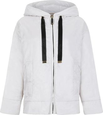 Max Mara Femme, Vestes, Blanc, Taille: 34 FR Daria Doudoune &agrave; Capuche