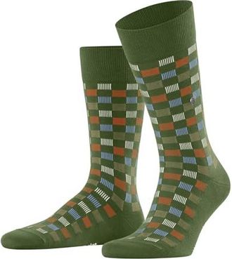 Burlington Mosaic Affair M So coton fantaisie 1 paire, Chaussettes Homme, Vert Fir Green 7656, 40-46