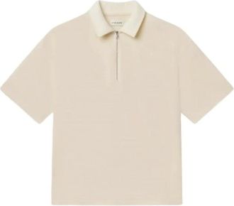 Frame Denim Homme, Tops, Beige, Taille: XL Polo zipp&eacute;