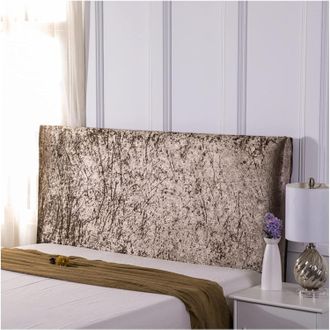 Generic Samt-Bezug F&uuml;r Bett-Kopfteil, Staubdicht, Elastisch, F&uuml;r King/Doppelbett, Schlafzimmer, Dekoration(F,120 cm)