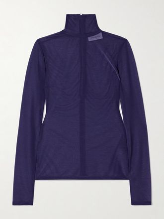 16Arlington Isse Oberteil Aus Stretch-jersey Mit Stehkragen - Lila