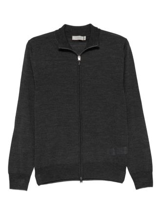 Canali Cardigan mit Reißverschluss - Grau