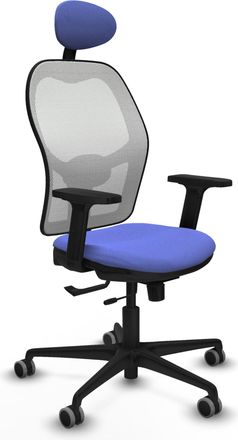 Piqueras y Crespo Jorquera Arbeitsstuhl mit 2D-Armen, h&ouml;henverstellbarer Lendenwirbelst&uuml;tze und festem Kopfteil, ausgestattet mit Syncro/Traslack und injiziertem Schaum