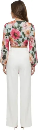 Dolce & Gabbana Womens Multicolor Elastane Pattern Shirt