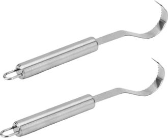 TOPBATHY 2stücke Edelstahl Käse Butterkrämer Ergonomischer Schaber Und Reibe Leicht Tragbar Für Weichkäse Portionieren Und Dekorieren Zu Hause Restaurant Hotel