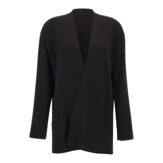 Elena Miro Femme, Pulls, Noir, Taille: 38 FR Cardigan en m&eacute;lange de viscose
