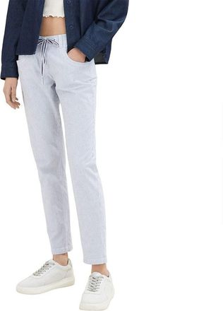 Tom Tailor Damen Tapered Relaxed Fit Hose mit Streifen