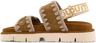 Mou Femme, Chaussures, Brun, Taille: 36 EU Sandales Plates
