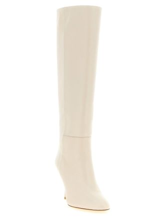 Stuart Weitzman Madison Boots - Cream