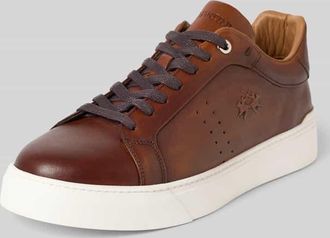 La Martina Sneaker aus echtem Leder mit Logo-Detail
