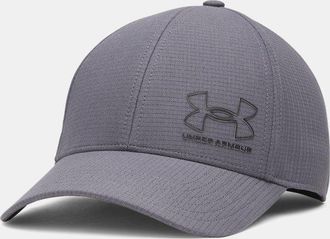 Under Armour ArmourVent Low Kappe aus Stretch f&uuml;r Herren Castlerock / Schwarz XL/XXL